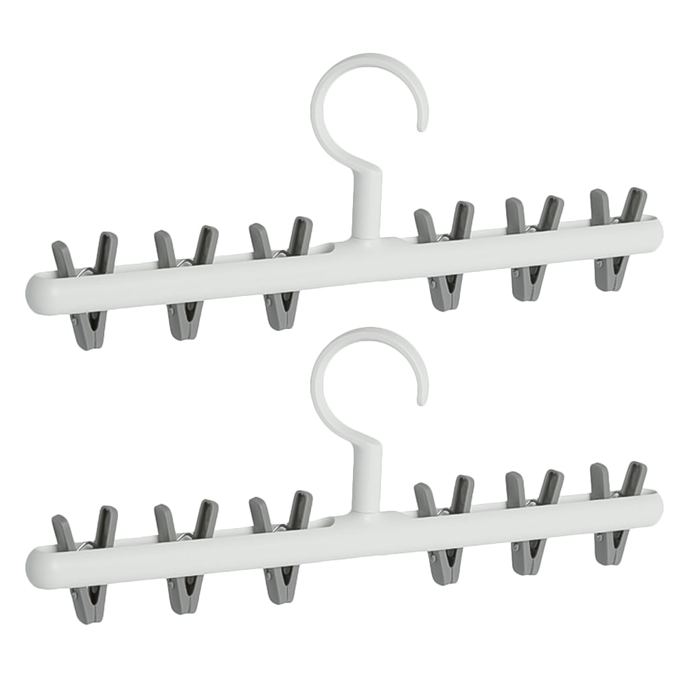 MOKKHNB 360 Degree Rotation 2Pcs Grey Rectangular Hanger with Storage ...