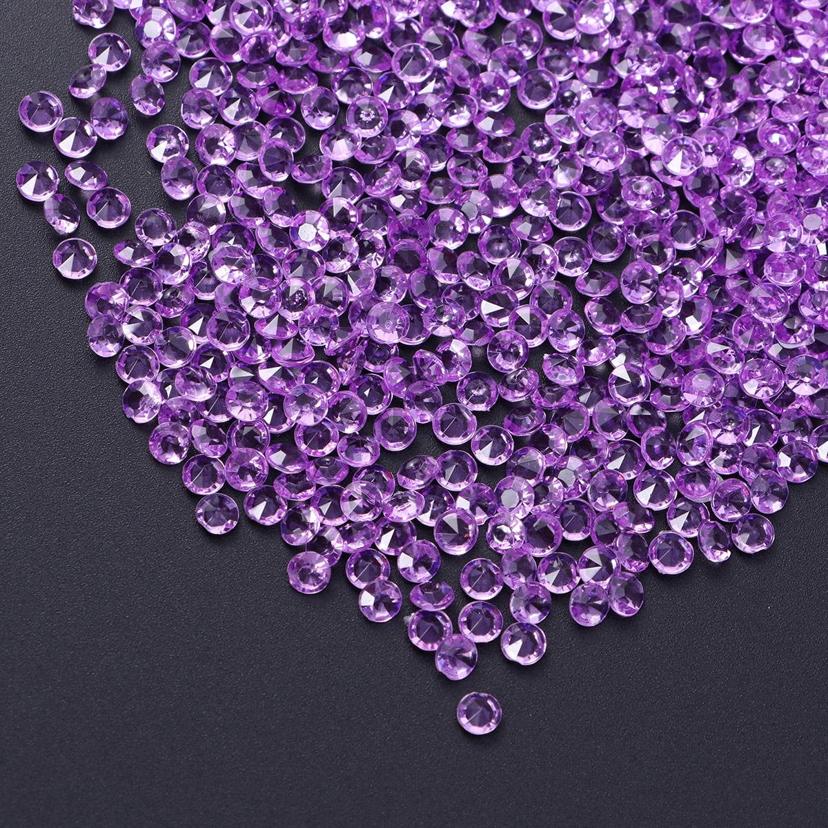MOKKHNB 3Mm Acrylic Crystals Violet Round Bottom Party Crystals for DIY ...