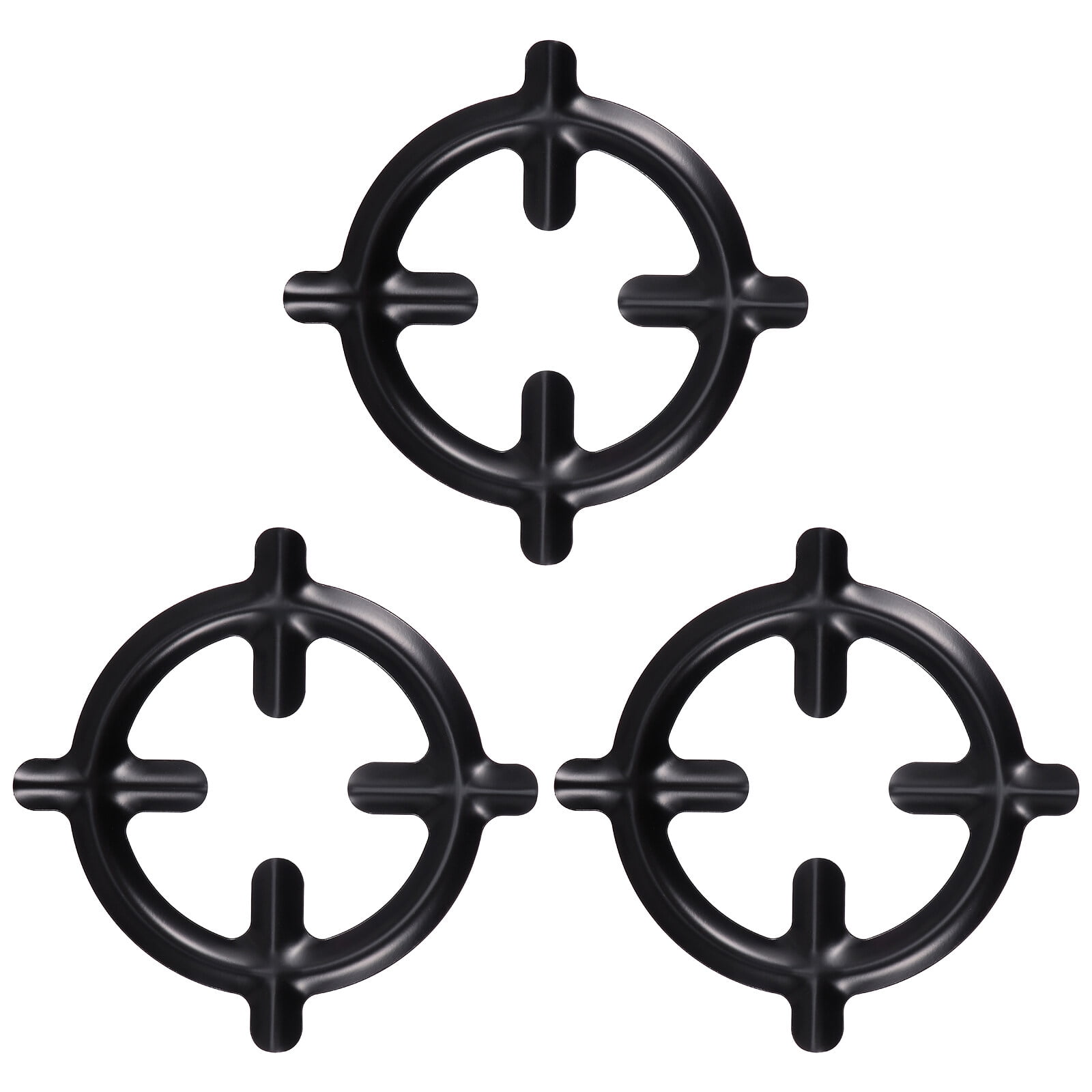 MOKKHNB 3Pack Pot Stands for Gas Stove Iron Black Square with Pot ...