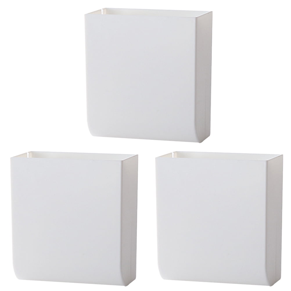 MOKKHNB Modern Wall-Mounted Storage Boxes White ABS 3Pack - Walmart.com