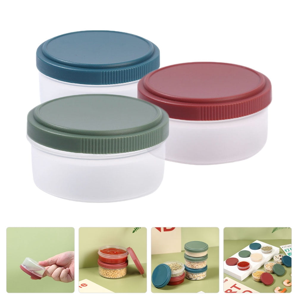 MOKKHNB Sauce Boxes Green 3Pcs 2.6X2.6X1.4In - Walmart.com