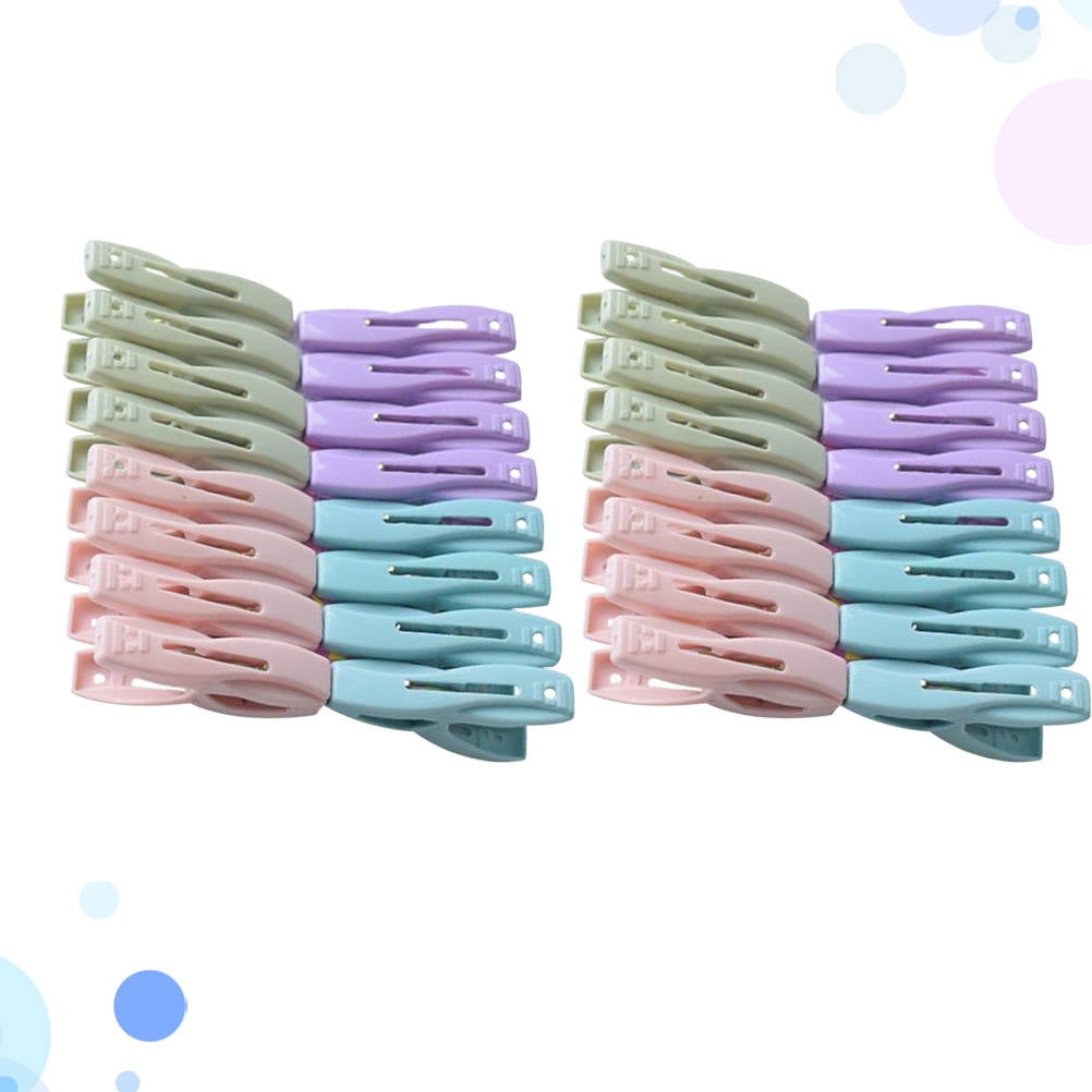 MOKKHNB Plastic Clothes Clips Assorted Color 48Pcs Windproof - Walmart.com