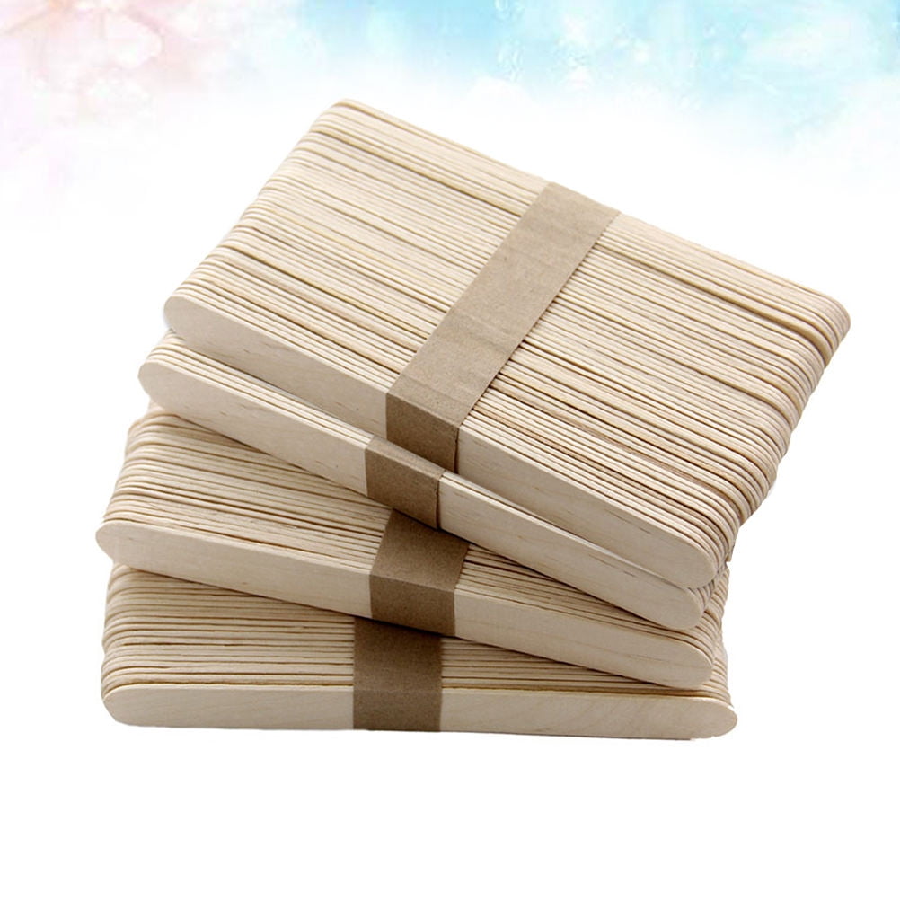 MOKKHNB 4Bags Popsickle Sticks Wood Smooth Surface for Group Activities ...