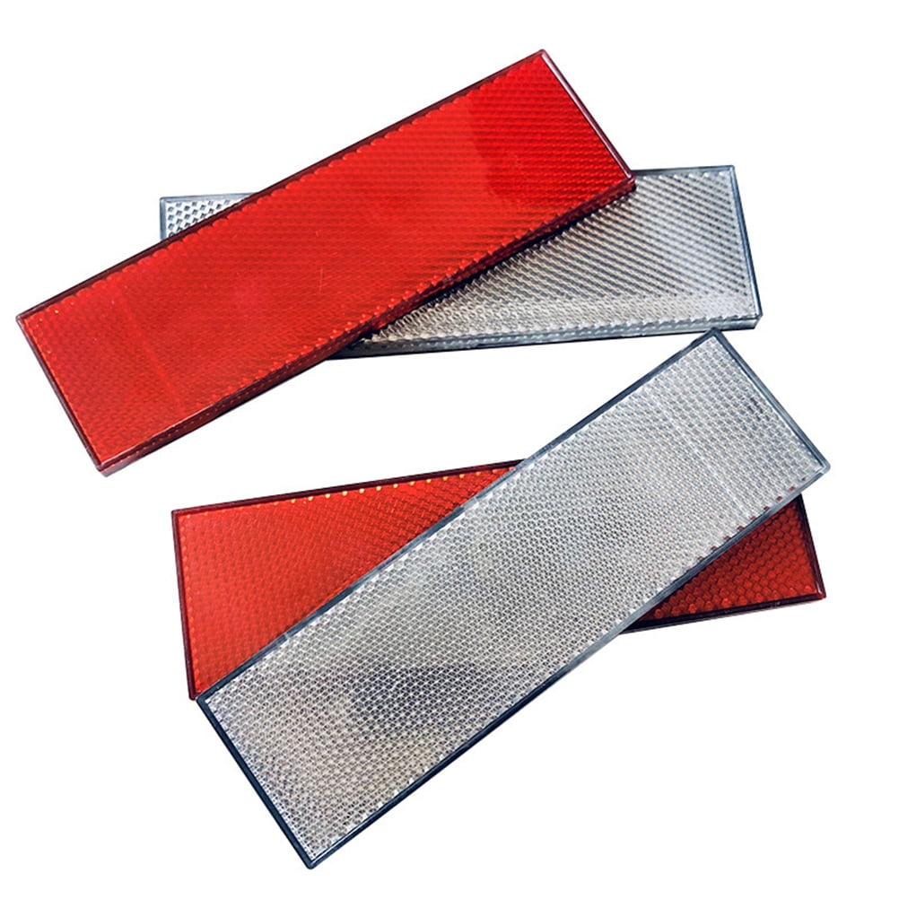 MOKKHNB 4Pcs Truck Safety Warning Tape Red Plastic Reflective Strip For ...