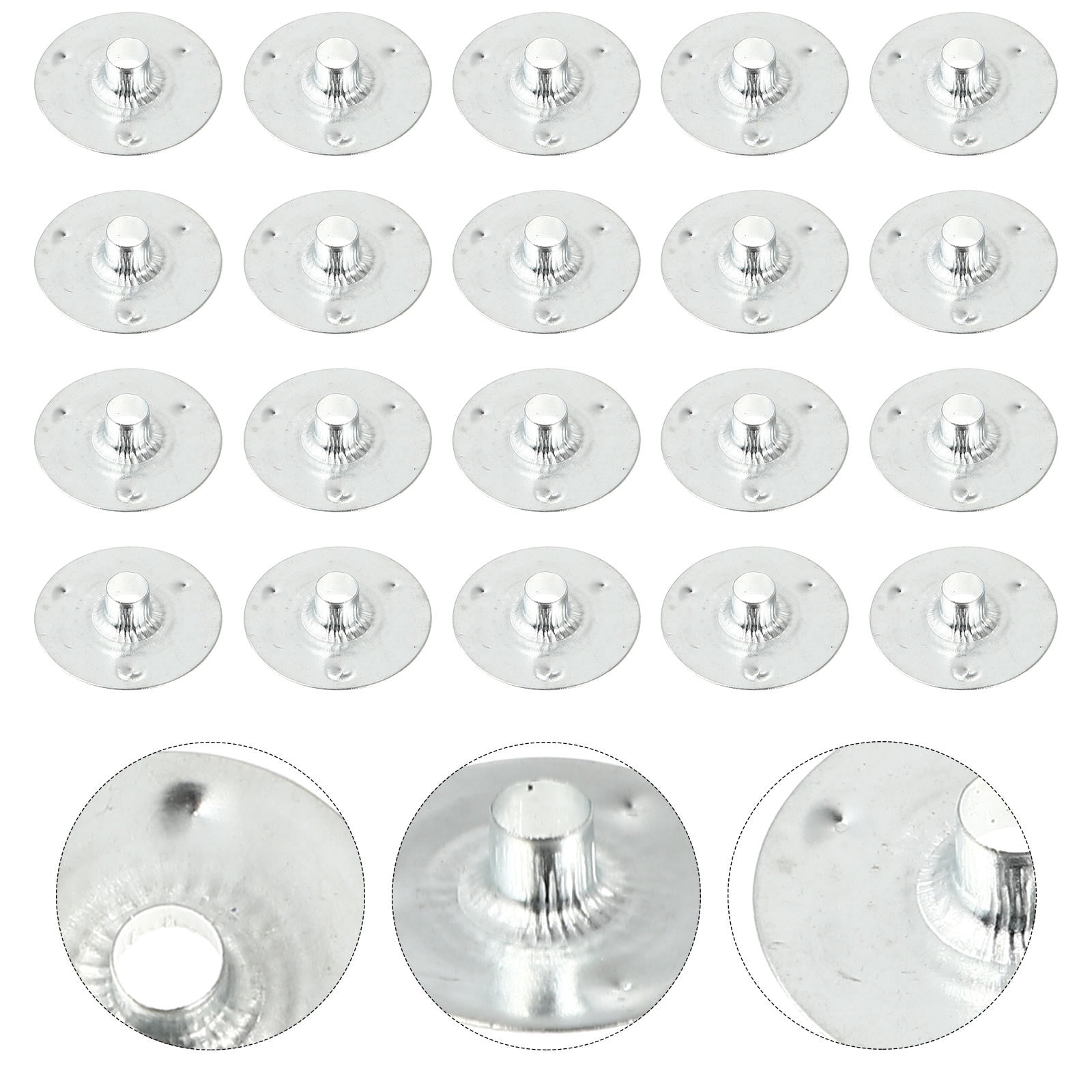 MOKKHNB 50Pcs Metal Wick Holders for Candles Diy Projects Simple Design ...