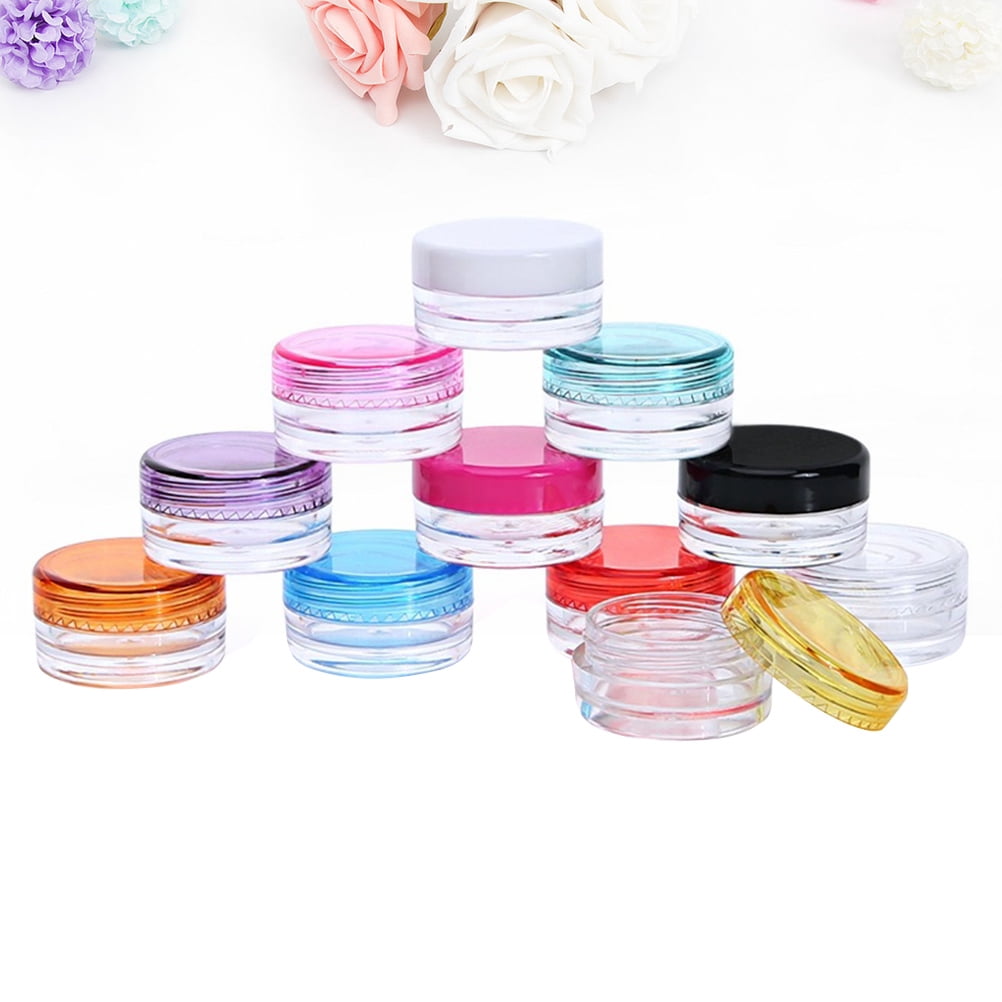 MOKKHNB 50Pcs Travel Cream Pots with Lid for Outdoor Use by Women in ...