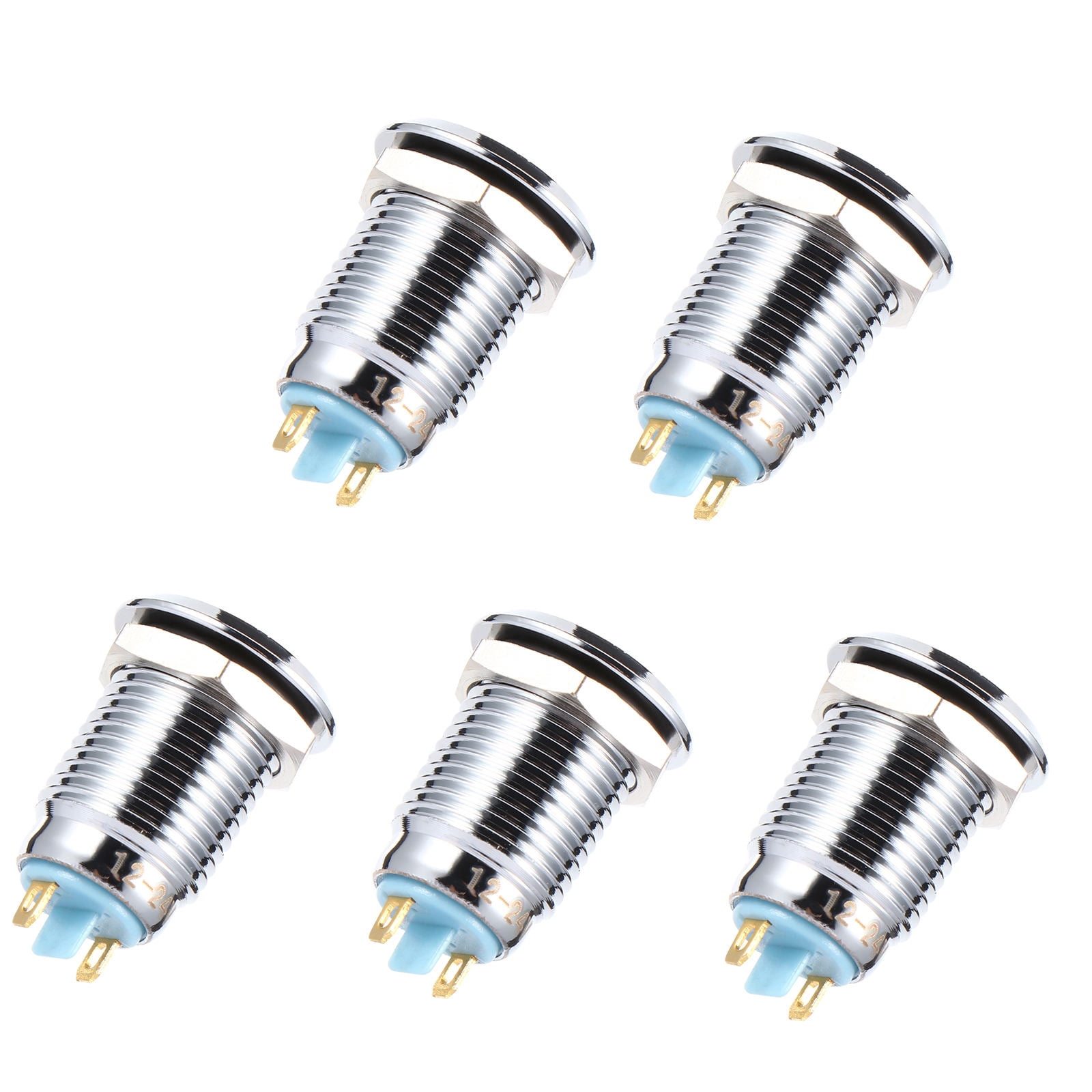MOKKHNB 5Pcs Metal Blue Indicator Light for Car and Roadside Indicators ...