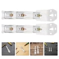MOKKHNB 8Pcs White Curtain Mounting Hardware Brackets for Easy DIY ...