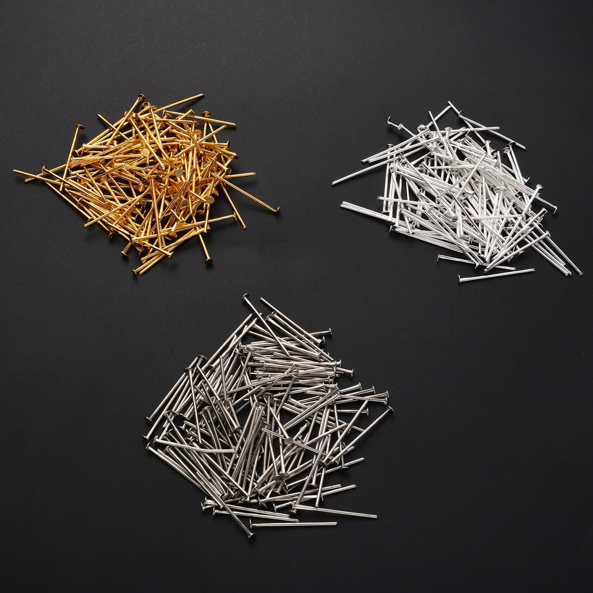 MOKKHNB 9Packs Needles for Beading T-Shaped Alloy Flat Head Pins for ...