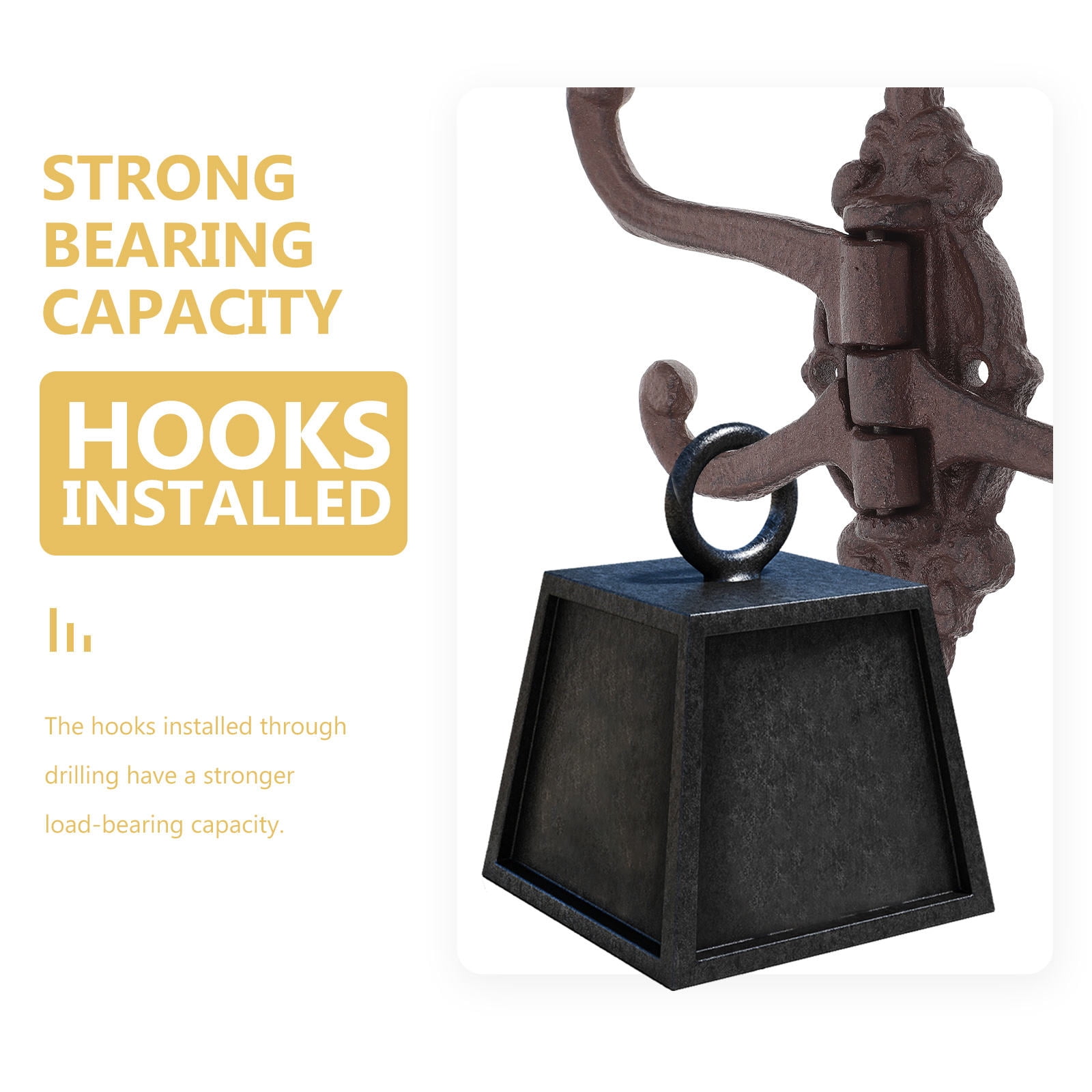 MOKKHNB Creative Metal One Piece Hook Swing Arm Hooks 1Pcs - Walmart.com