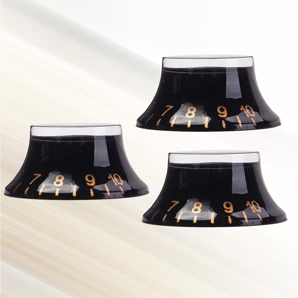 MOKKHNB Guitar Volume and Tone Control Knobs 3PCS Plastic Round for ...