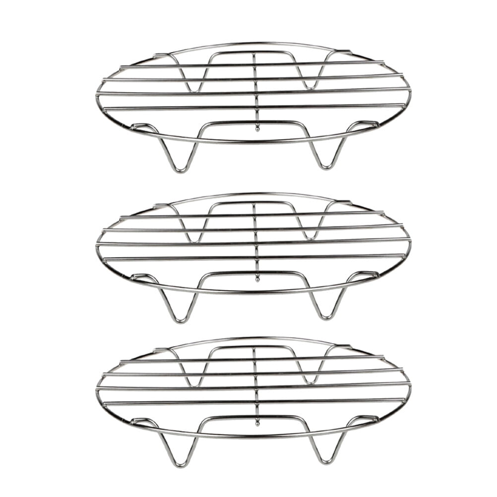 MOKKHNB Kitchen Steam Rack 3Pcs 7.5In Stainless Steel Steamer Stand For ...