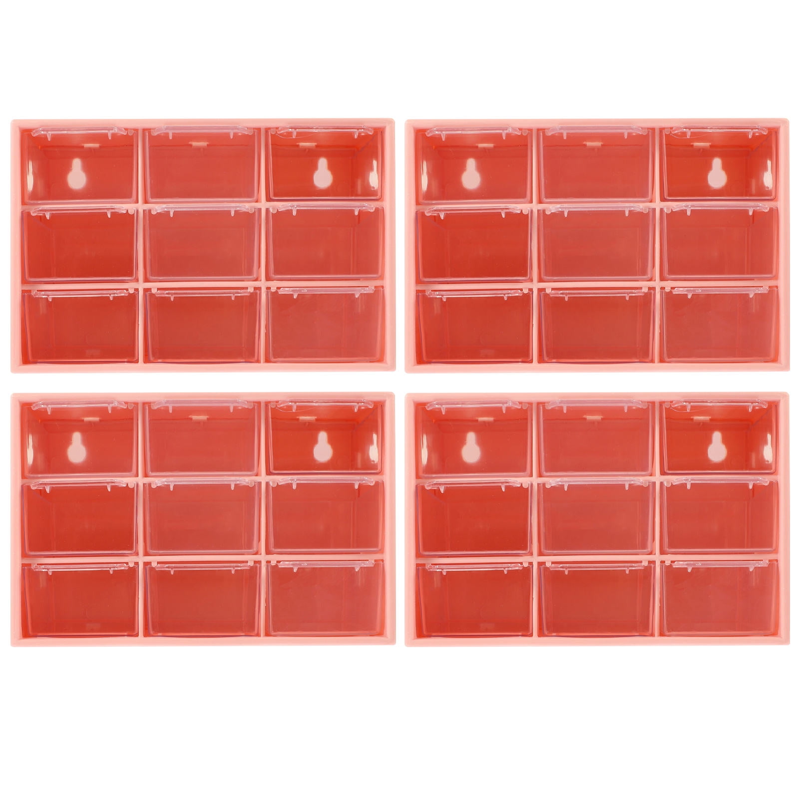 MOKKHNB Pink Plastic Mini Drawer Organizer Box for Jewelry Storage ...