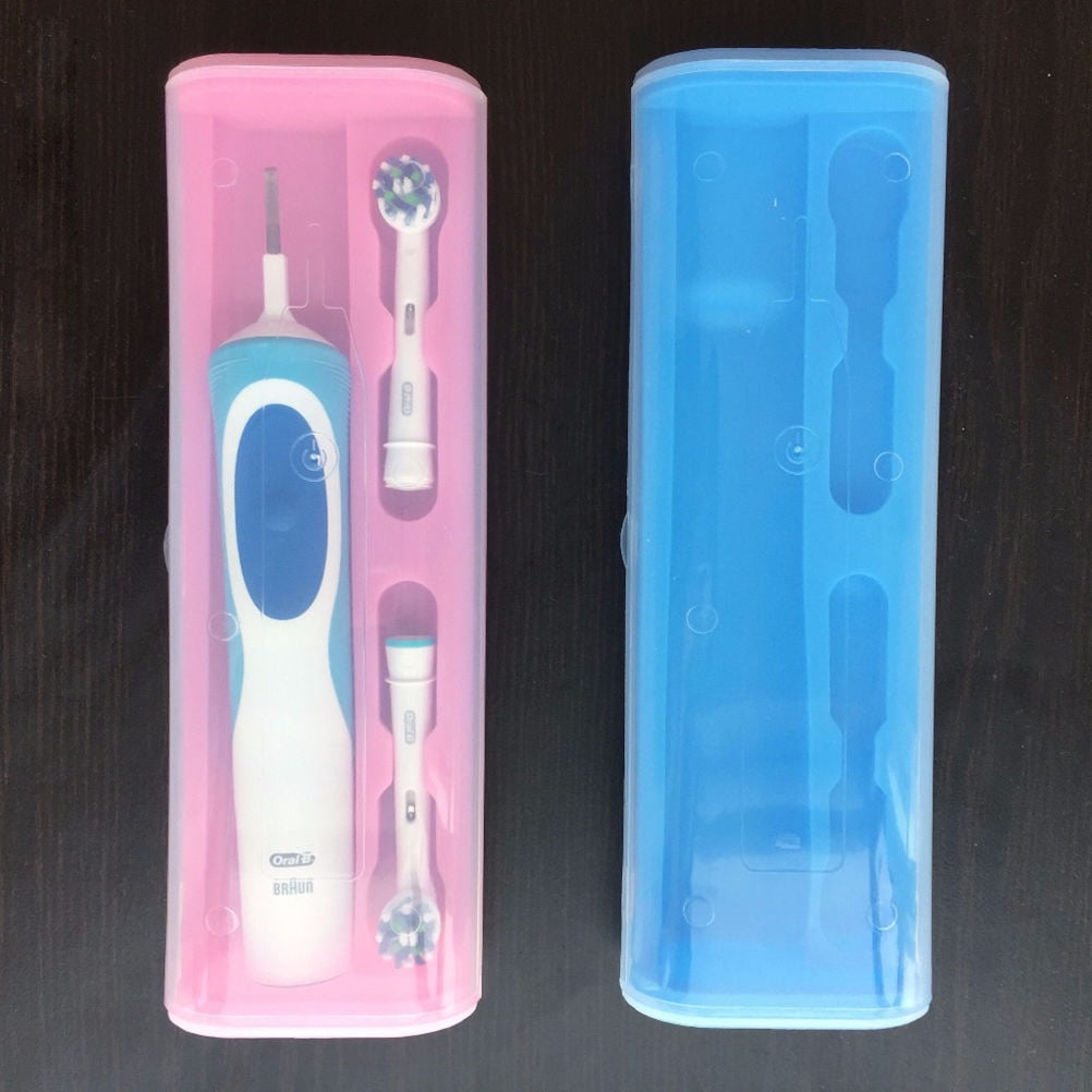 MOKKHNB Portable Travel Toothbrush Box 1Set Pink Compact Design Plastic ...