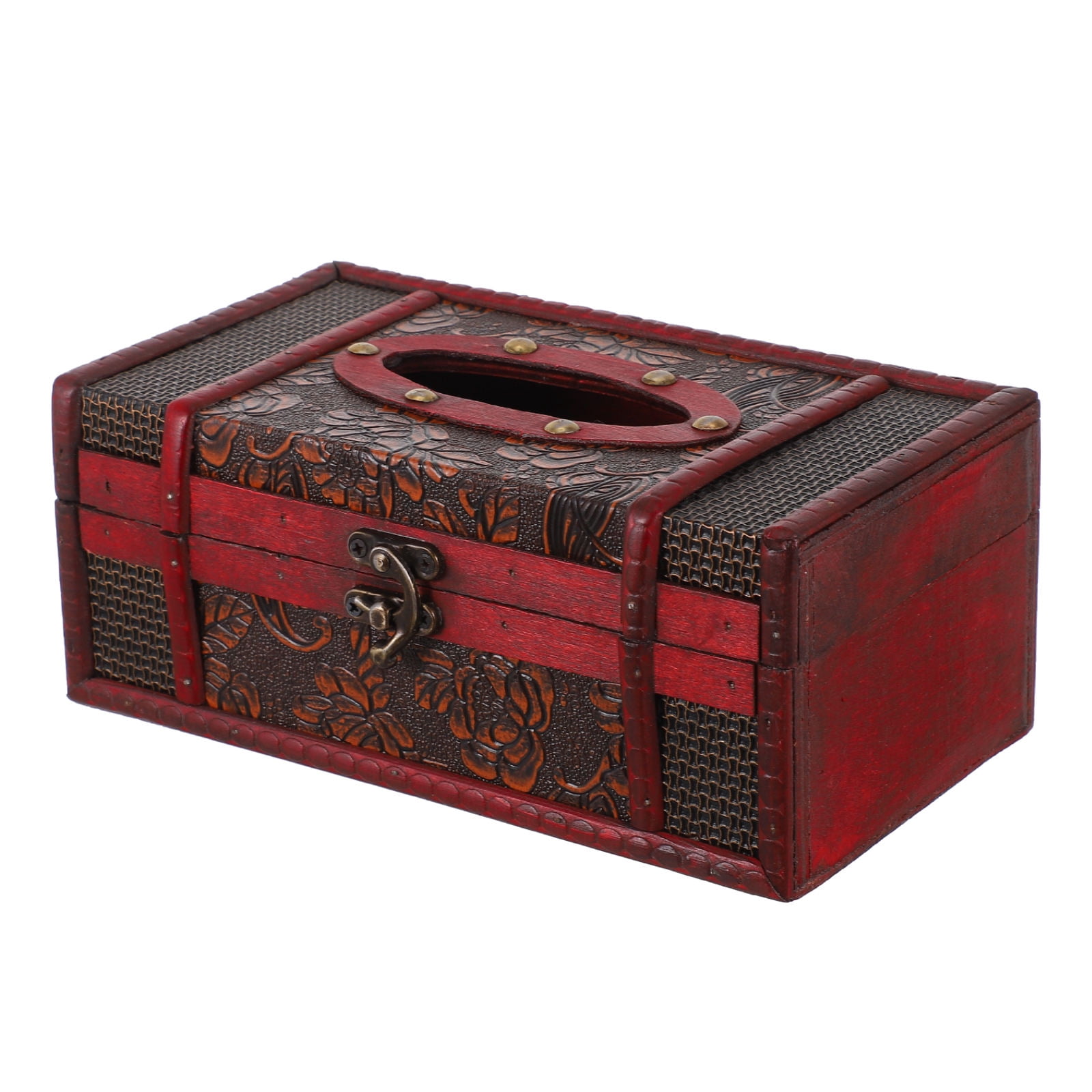 MOKKHNB Synthetic Material Tissue Organizer Brown 1Set 8.7x4.7in ...