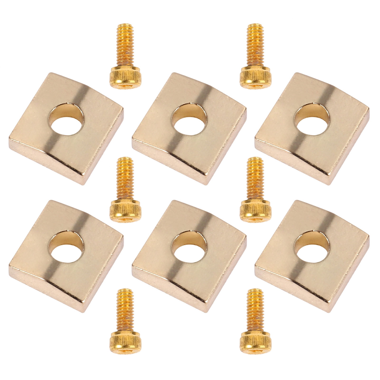MOKKHNB Electric Guitar Parts Locking Nut Block Zinc Alloy 2 Sets ...