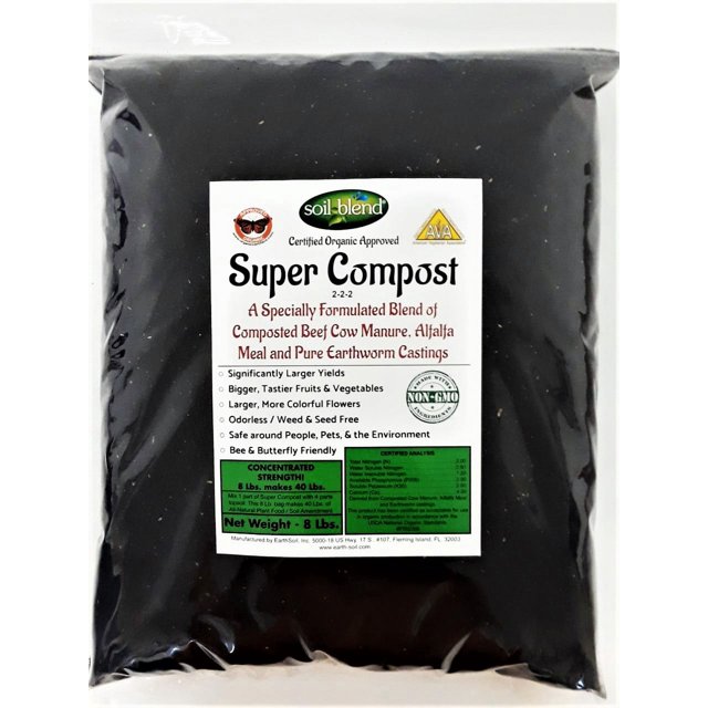 MOLD Organic Super Compost Planting Food Mix, 8 lbs - Walmart Business ...