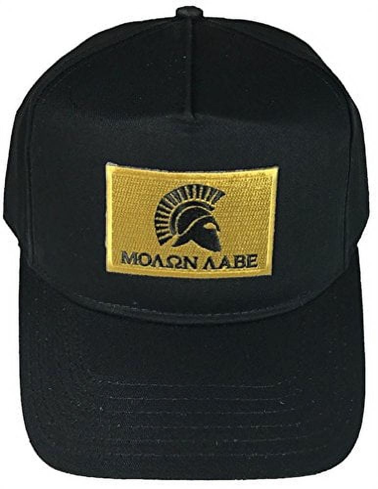 MOLON LABE WITH SPARTAN HELMET HAT - BLACK - Veteran Owned Business - Walmart.com