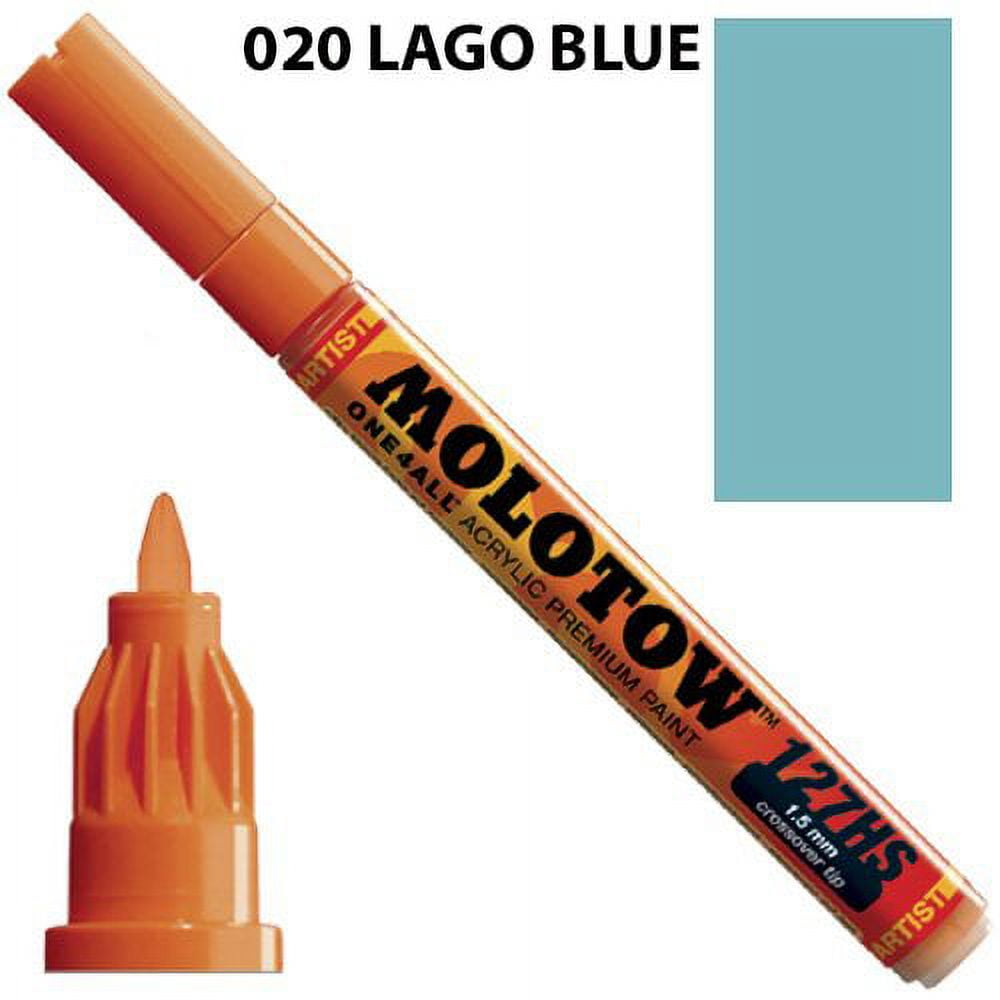 MOLOTOW 1.5mm Crossover Tip Acrylic Pump Marker Lago Blue Pastel (020 ...