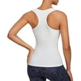 MOLUTAN Workout Tank Tops for Women Built in Bra Racerback Yoga Athletic Tops Sleeveless Sport ...