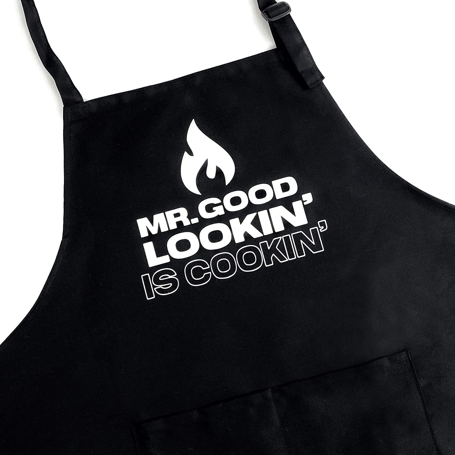 UP THE MOMENT Mr. Good Lookin? is Cookin? Apron, Funny Apron for Men ...