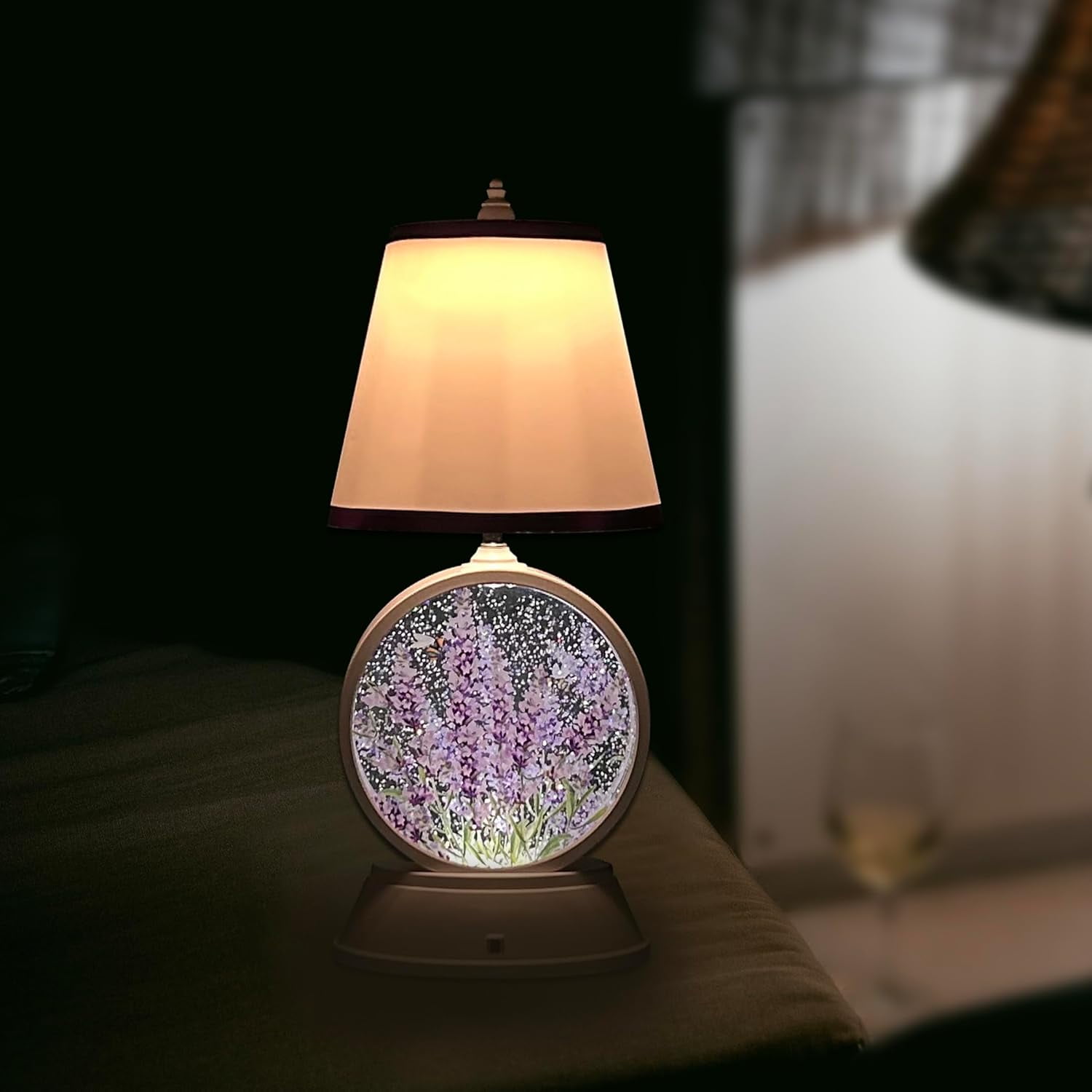 MOMENTS IN TIME LED Lamp Shaped Glitter Spinning Water Globe with USB ...