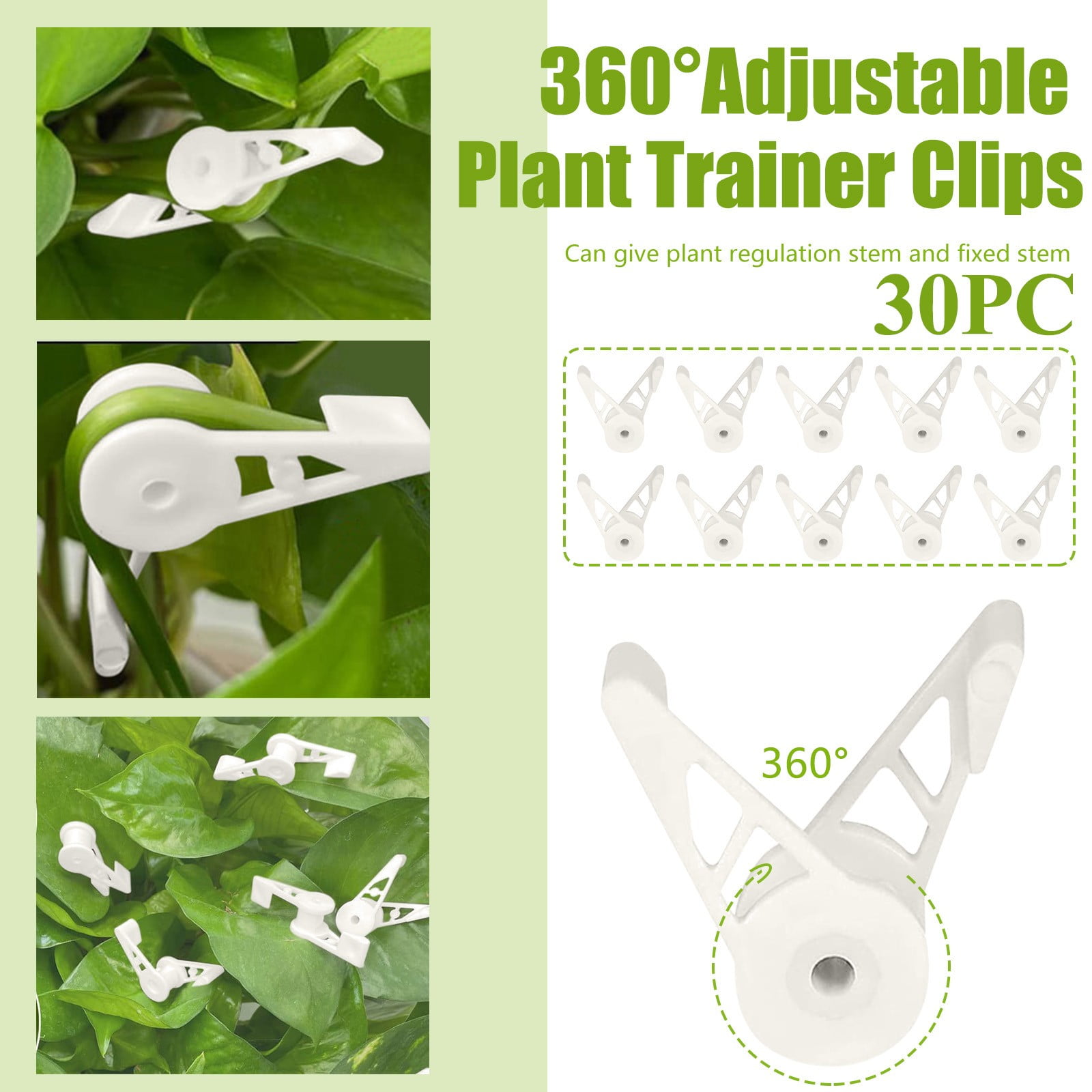 MOMFEI 30Pcs Plant Clips,Reusable Garden Supports for Flower, Vine ...