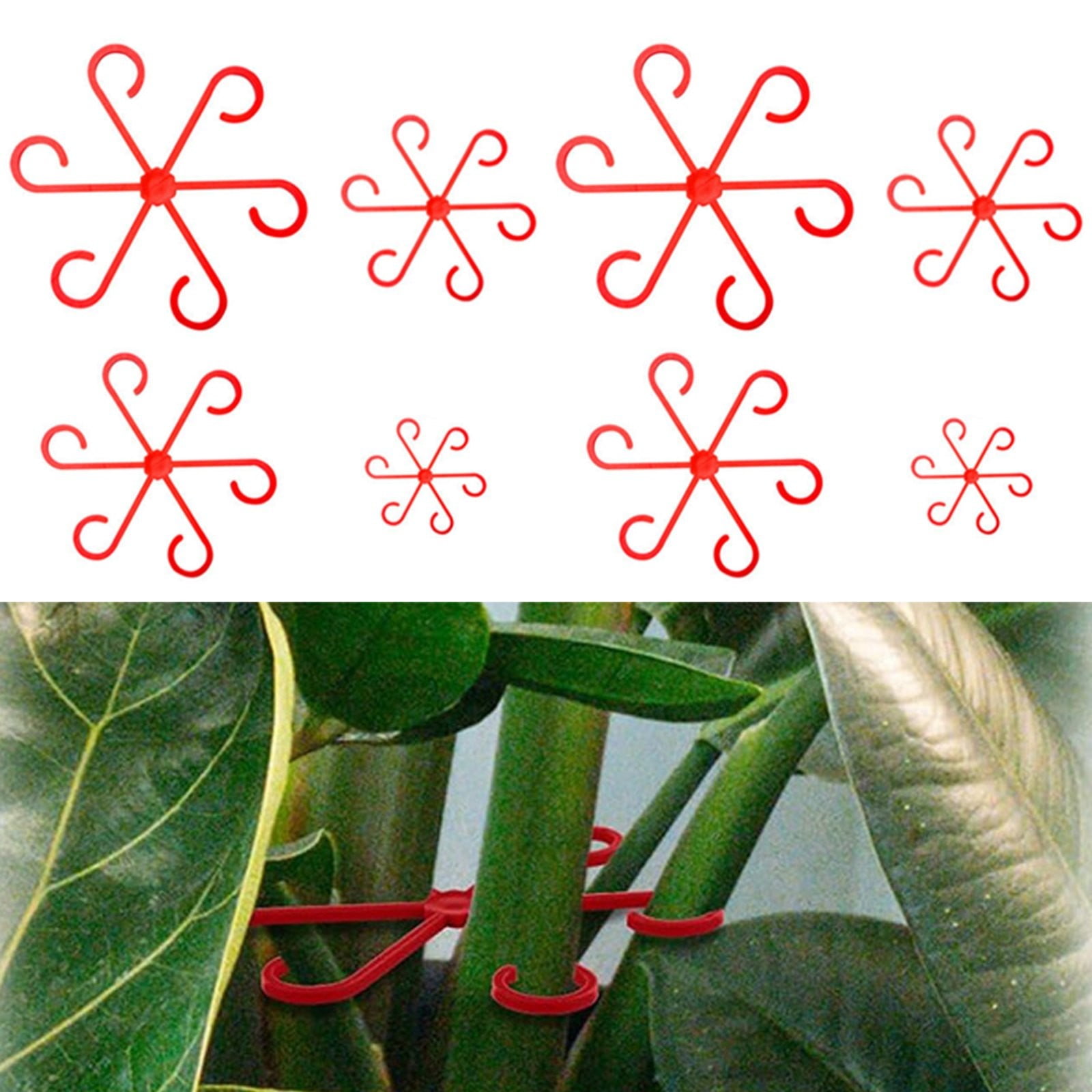 MOMFEI Plastic Climbing Plant Stem Supports,Flower Stake Trellis ...