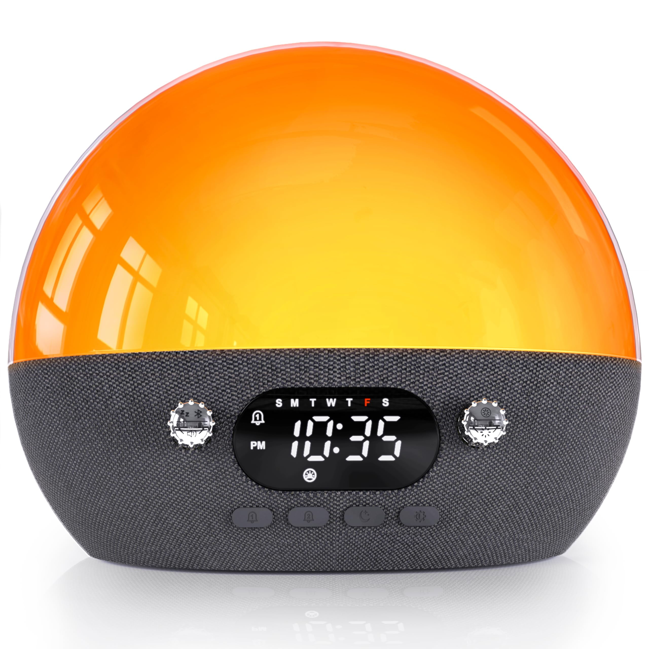 MOMILLA Sunrise Alarm Clock with Bluetooth Speaker, White Noise Sound ...