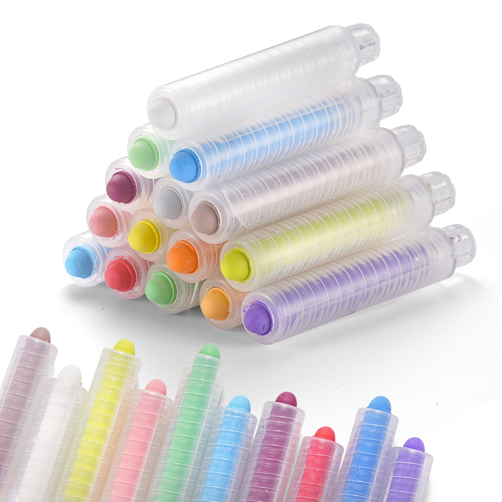 Melissa & Doug My First Sidewalk Chalk Set With Holders - 4 Chalk ...