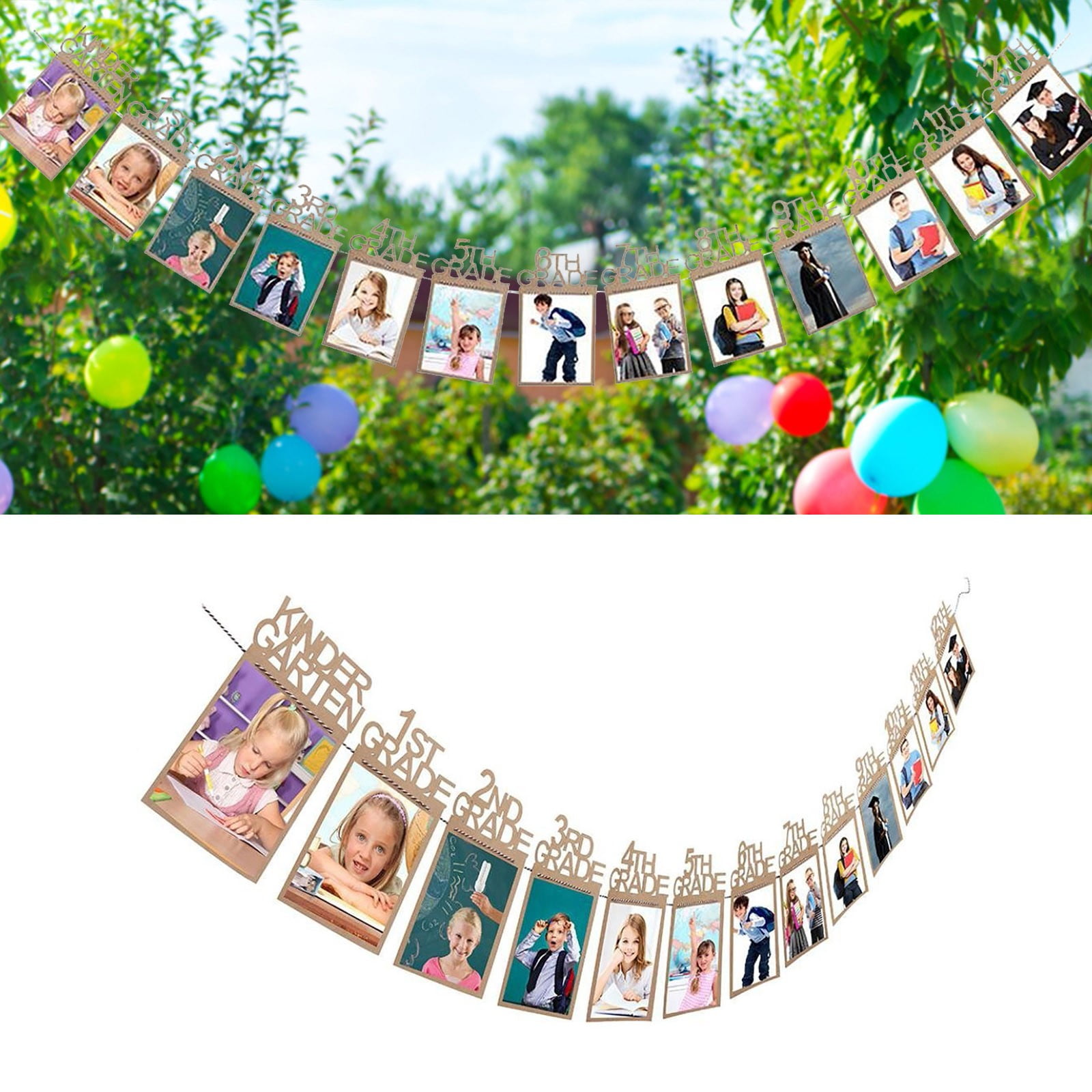 MOMKER Clearance Party Flag Balloon Set 12 Grade Banner Kindergarten ...