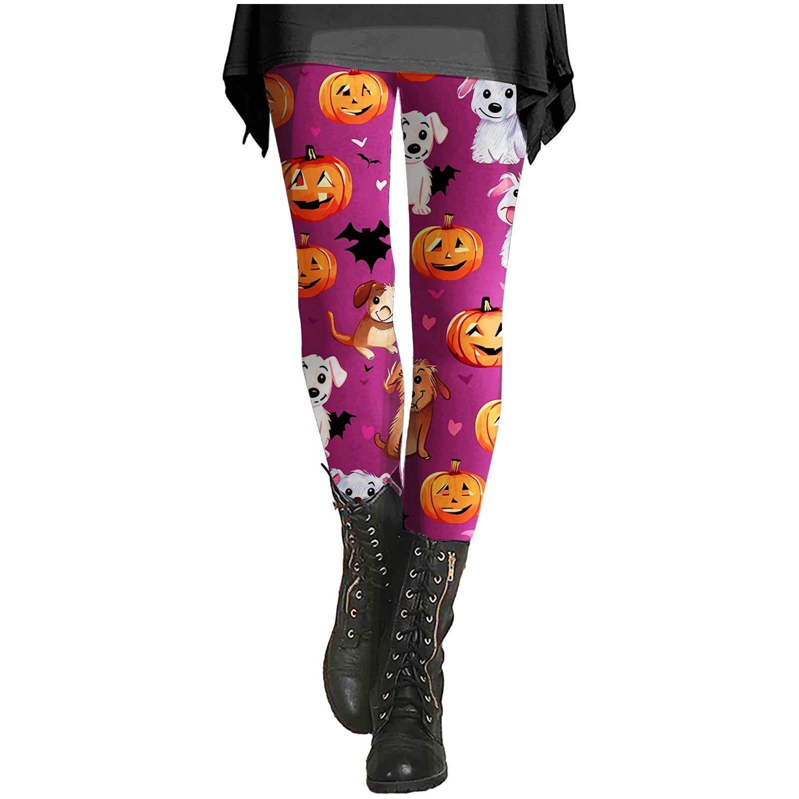 MOMKER Halloween Leggings Pumpkin Pajama Pants Yoga Pants Bottom Pants ...