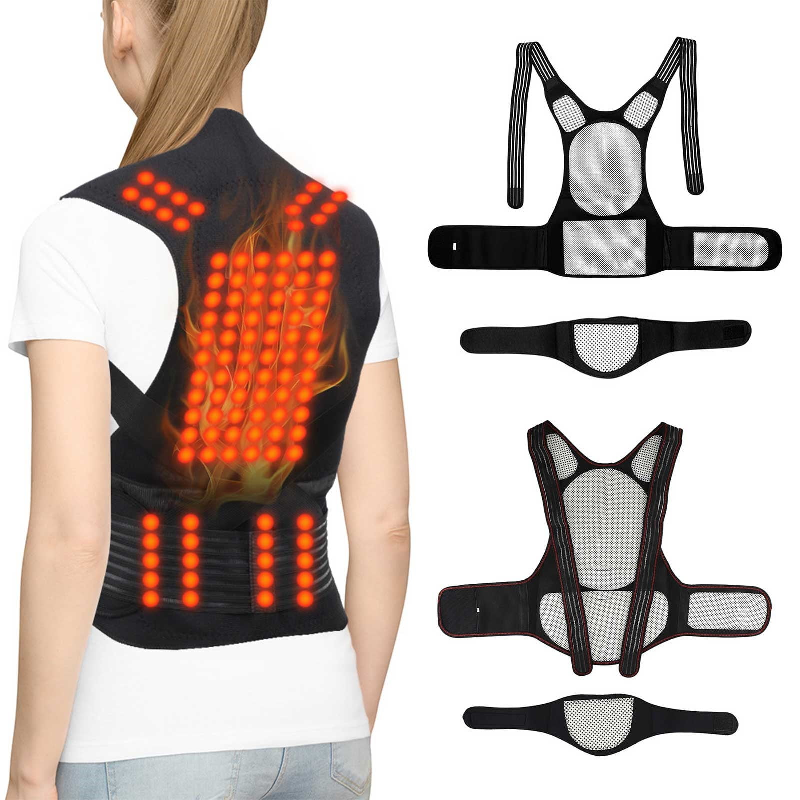 MOMKER Outdoor & Sport Self Heating Back Support Massager Back ...