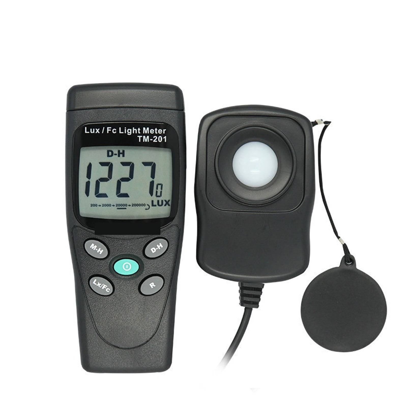 MOMO 1/2 LCD Display Digital Luxmeter Light Illumination Meter LUX/FC Light Meter 200000 Lux LED ...