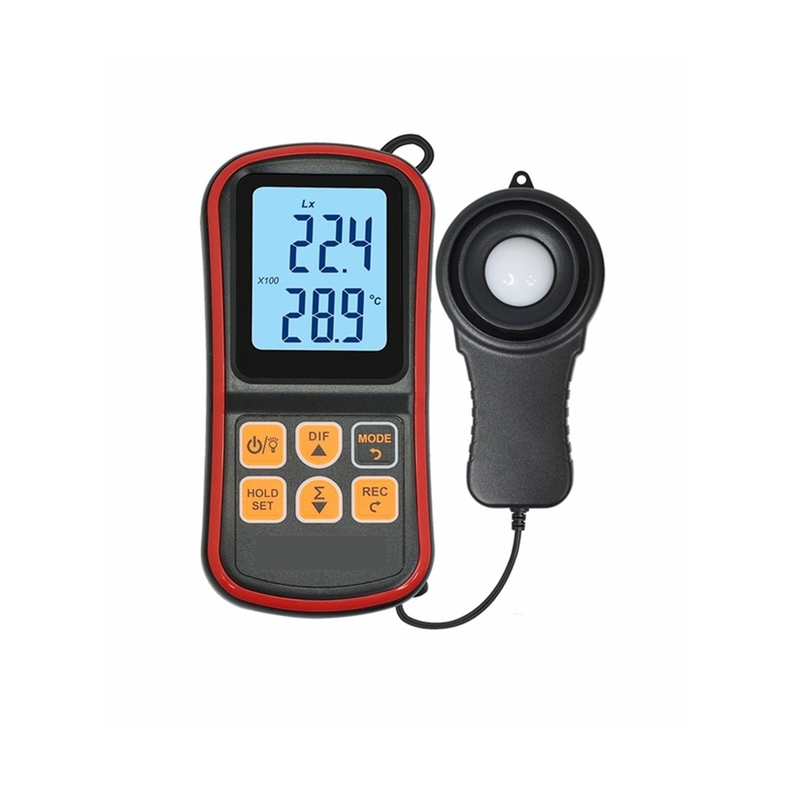 MOMO 5PCS Design LCD Digital Split Type Lux Meter Mini Handheld ...