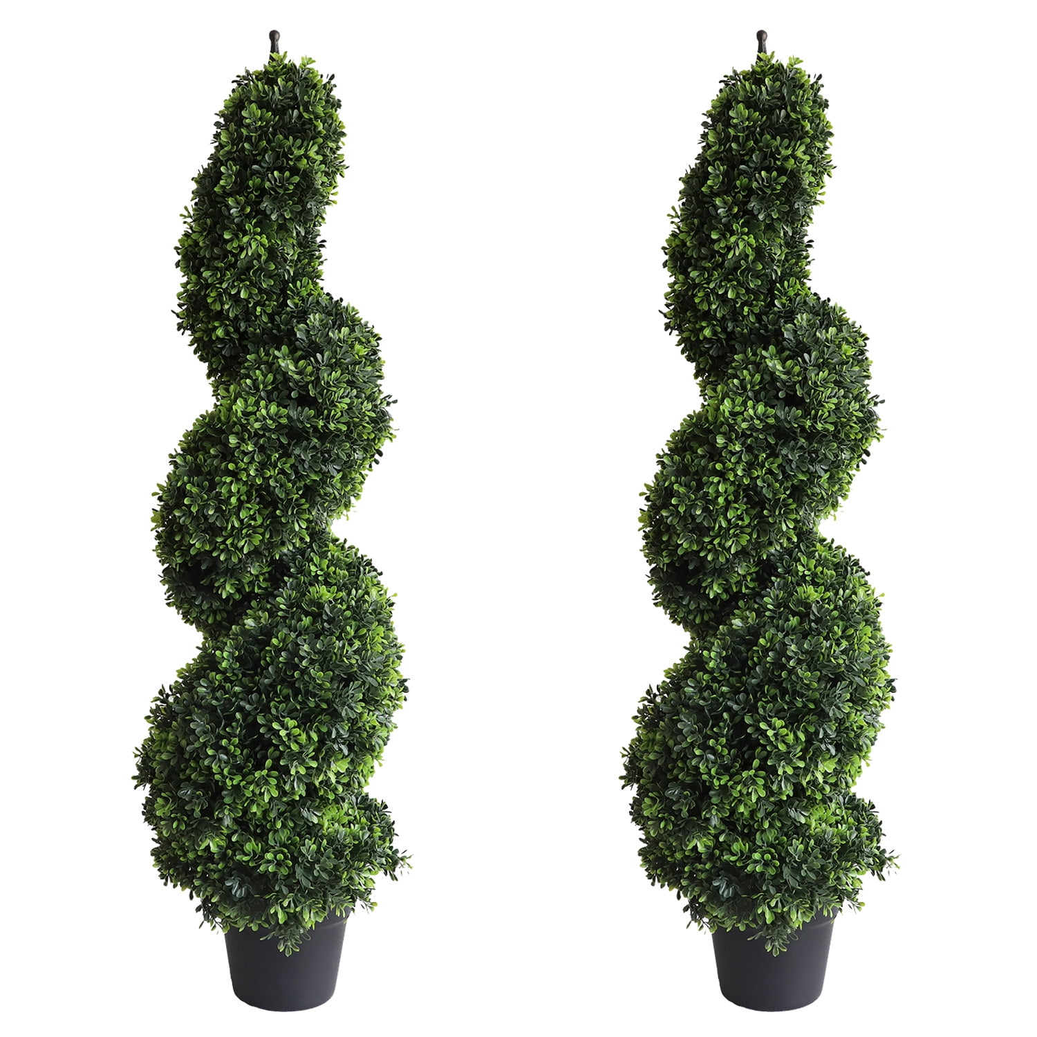 43in Artificial Cedar Topiary Tree, Natural Look Leaf, No Maintenance Required, Perfect for ...