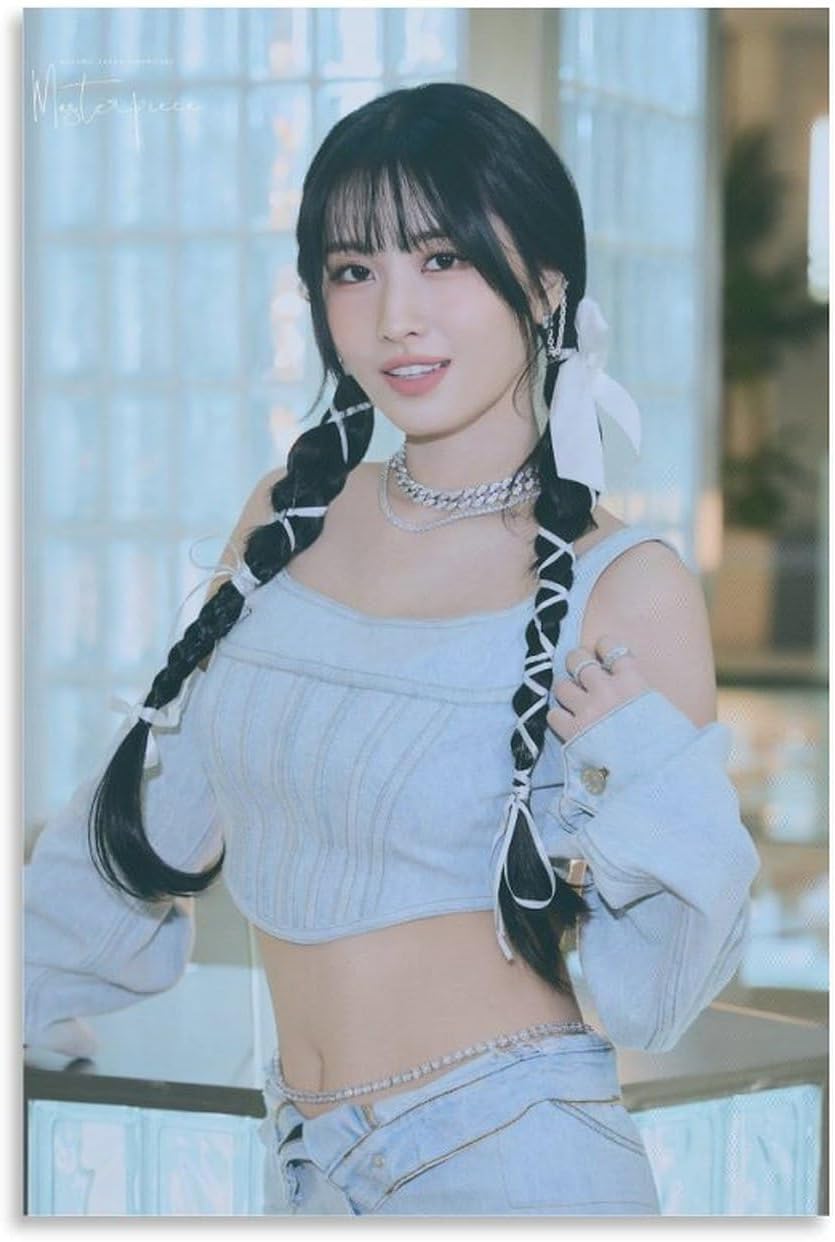 MOMO TWICE MISAMO Masterpiece Photo Girl KPOP ARTIST Poster Bedroom Decor Sports Landscape ...