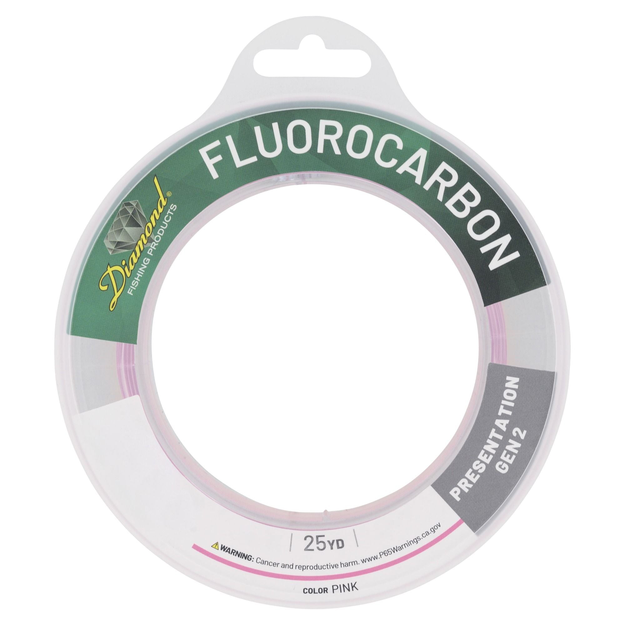 Diamond's Presentation Gen II Pink, 30 lb, 100 Yds Fluorocarbon Fishing Line - Walmart.com