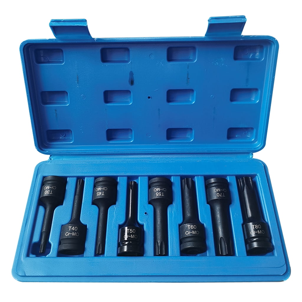MOMOJIA 1/2 Pneumatic Hex Bit Socket Set RT5,RT6,RT7,RT8,RT10,RT12,RT13 ...