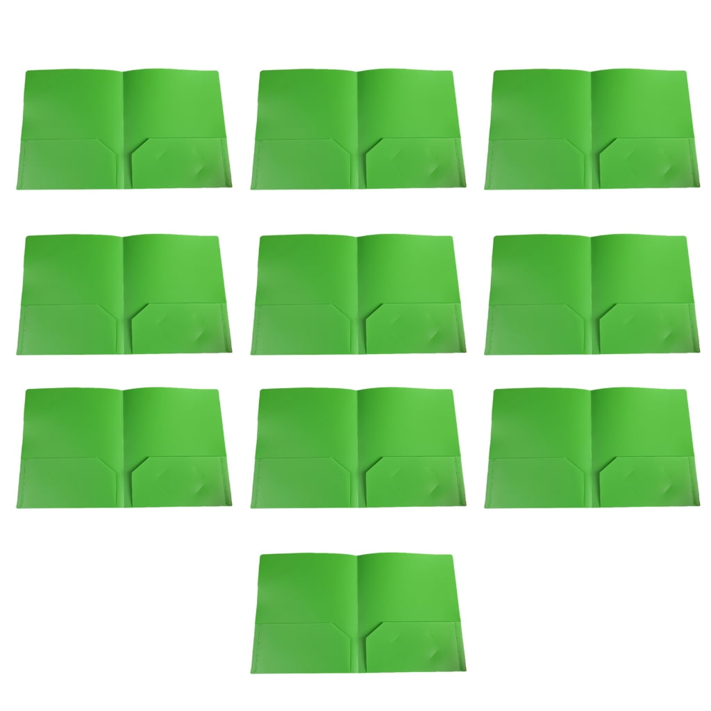 MOMOJIA 10 Pcs/Set Letter Size Folder with Two Pockets File Folders Two ...