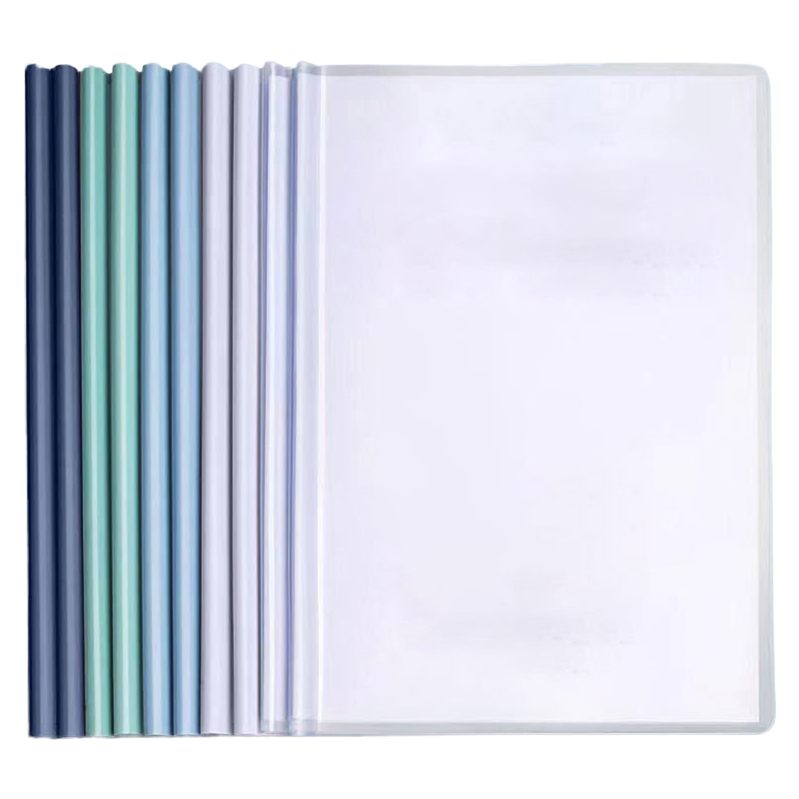 MOMOJIA 10PCS A4 File Folder with Long Paper Clamps Max 80 Sheets Fit ...