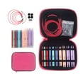 MOMOJIA 10Pairs ABS Interchangeable Circular Knitting Needle Set with ...