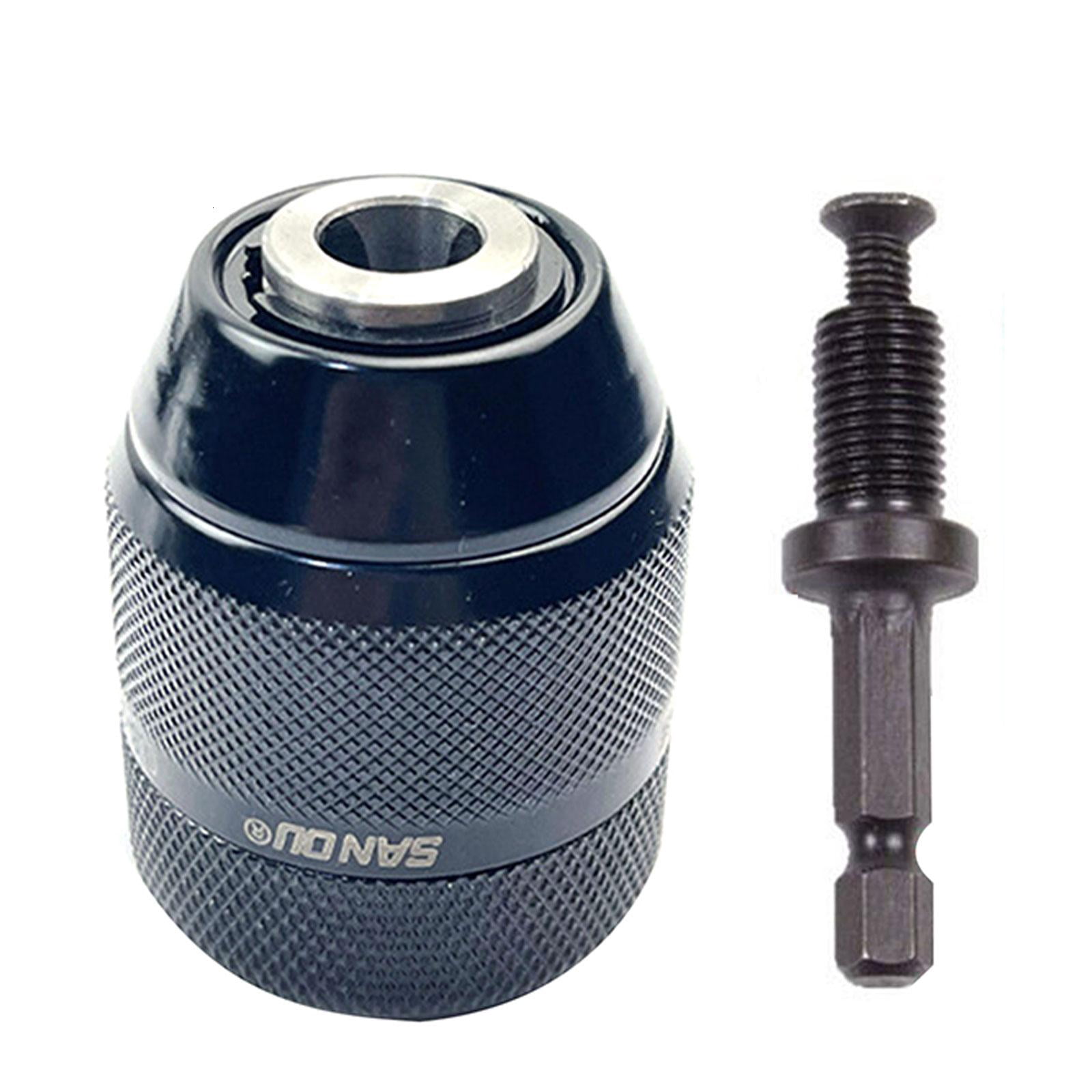 MOMOJIA 10mm Hand-tight Drill Chuck with Hexagonal Rod Dril Keyless ...