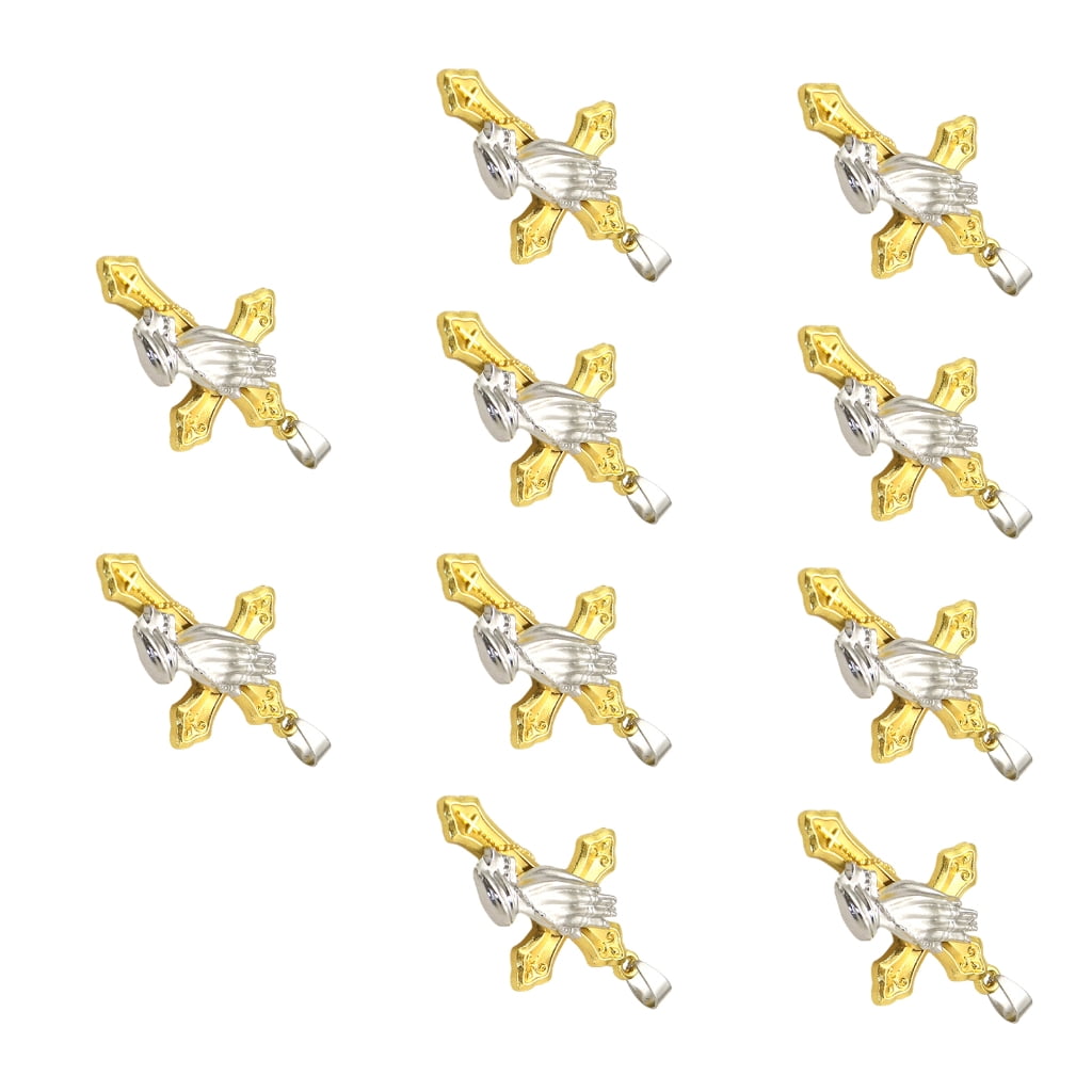 MOMOJIA 10pc Catholic Christianity Pendant Necklace Keychain Pendant ...