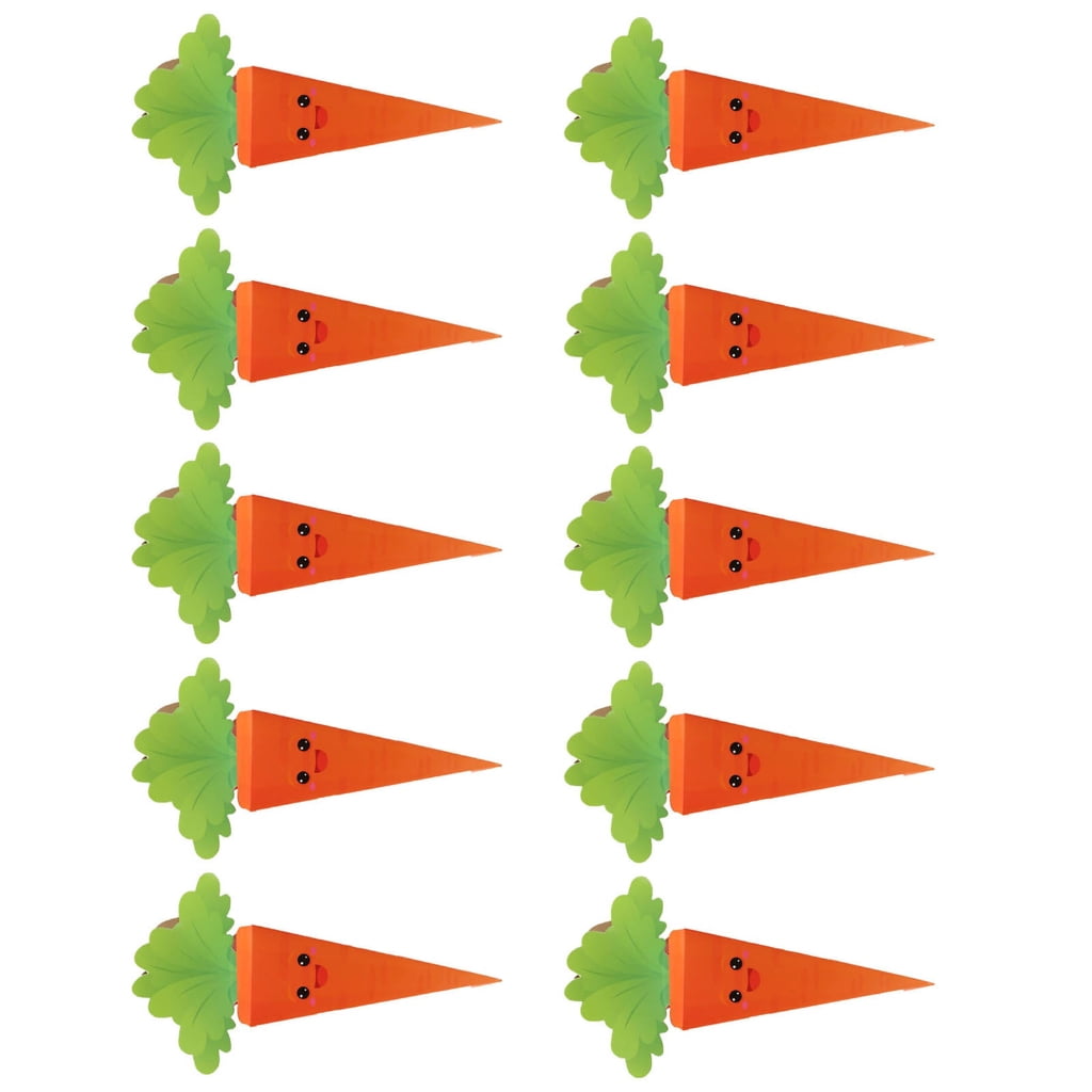 MOMOJIA 10pcs Easter Candy Boxes Cardboard Carrot Shape Candy Container ...