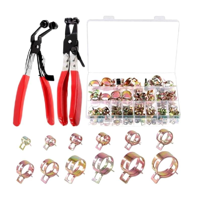 MOMOJIA 122pcs Sturdy Spring Steel Cable Clip Rubber Lined Designs ...