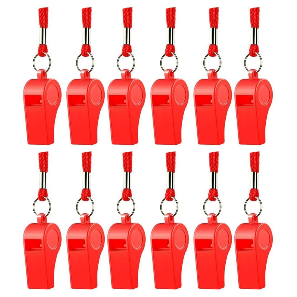 MOMOJIA 12Pcs Referee Coaches Whistle Sports and Football Whistles with ...