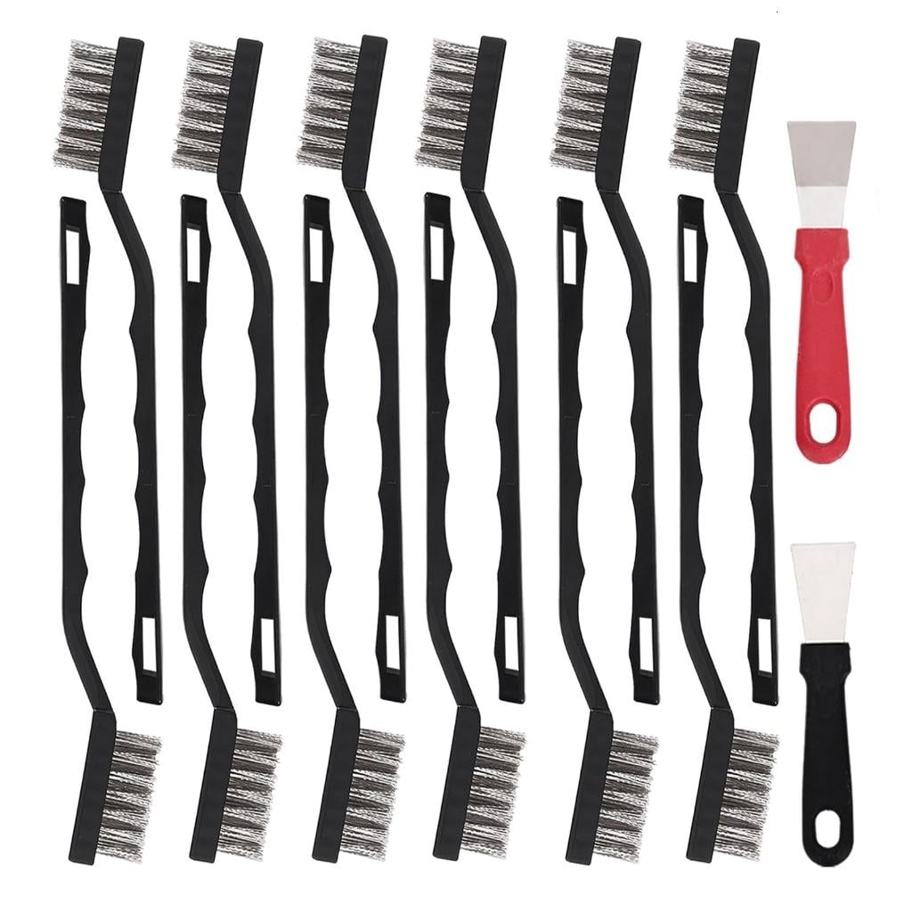 MOMOJIA 14Pcs Heavy Duty Stainless Steel Cleaning Brush Scraper for ...