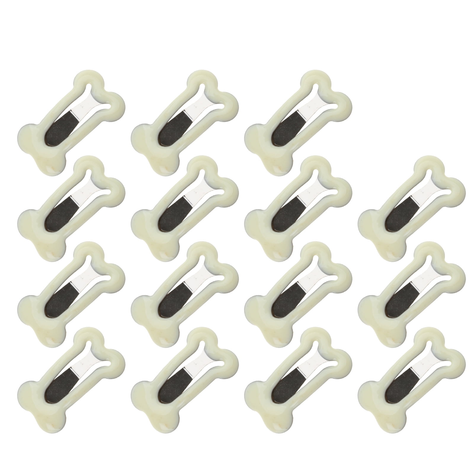 MOMOJIA 15pcs/set Mini Bone Shape Hair Barrettes Teens Snap Hairpin ...