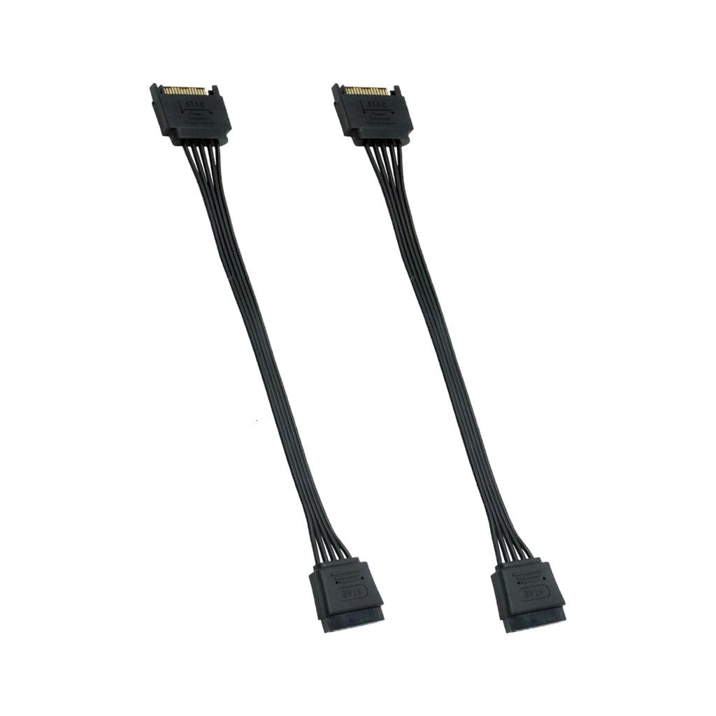 MOMOJIA 15pin Power Cable 15Pin 1 Male To 1 Female Adapter For ...